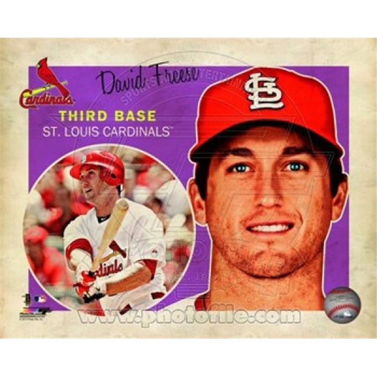 Photofile PFSAAPS07501 David Freese 2013 Studio Plus Sports Photo - 10 ...