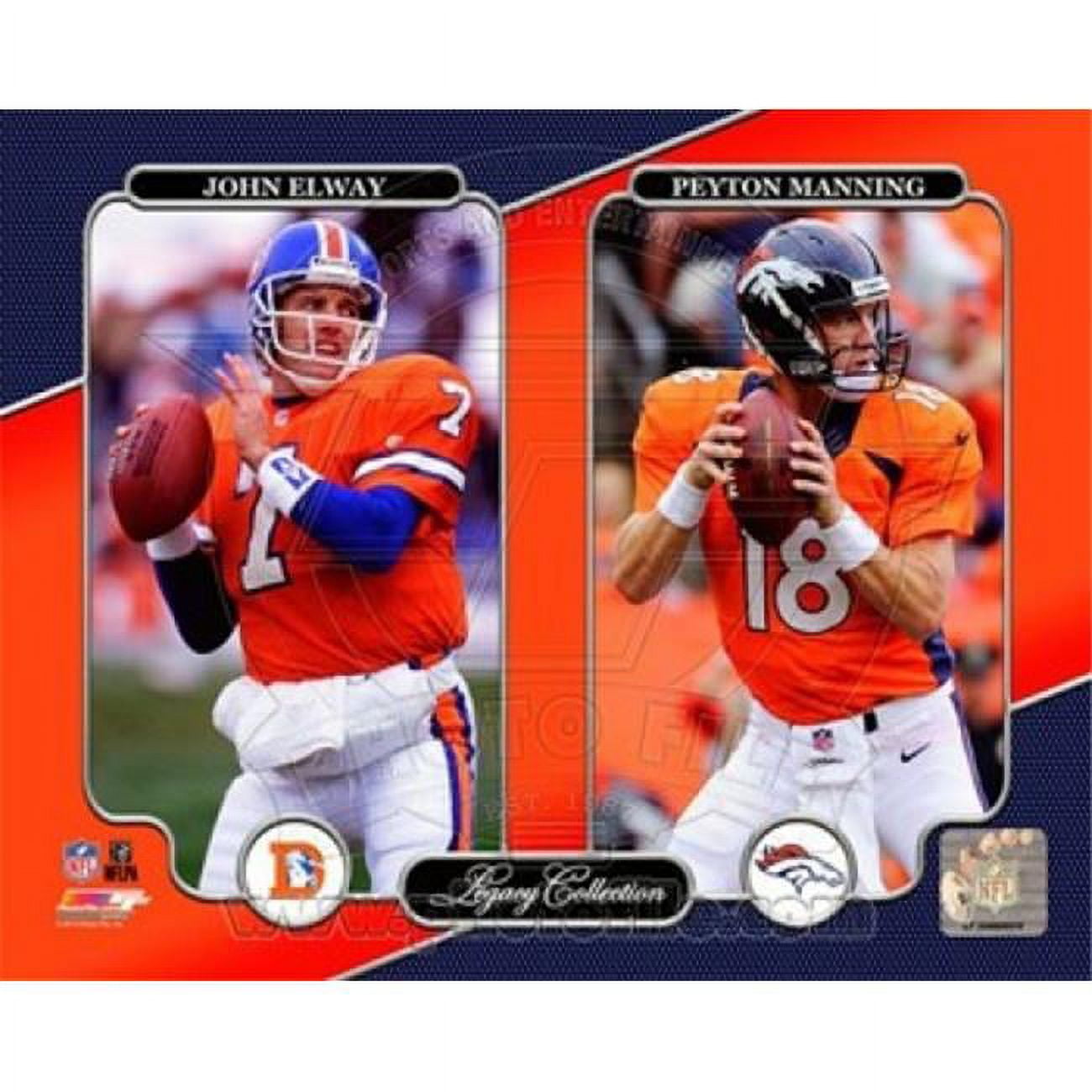 Photofile PFSAAQJ15001 John Elway & Peyton Manning Legacy Collection ...