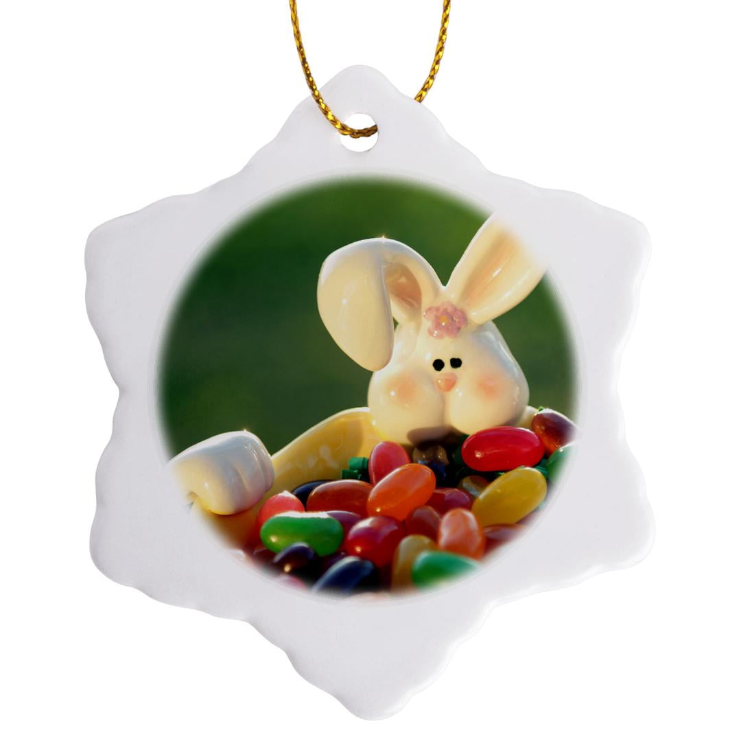 3drose, Photograph of a Ceramic Easter Bowl Filled with Colorful Jelly ...
