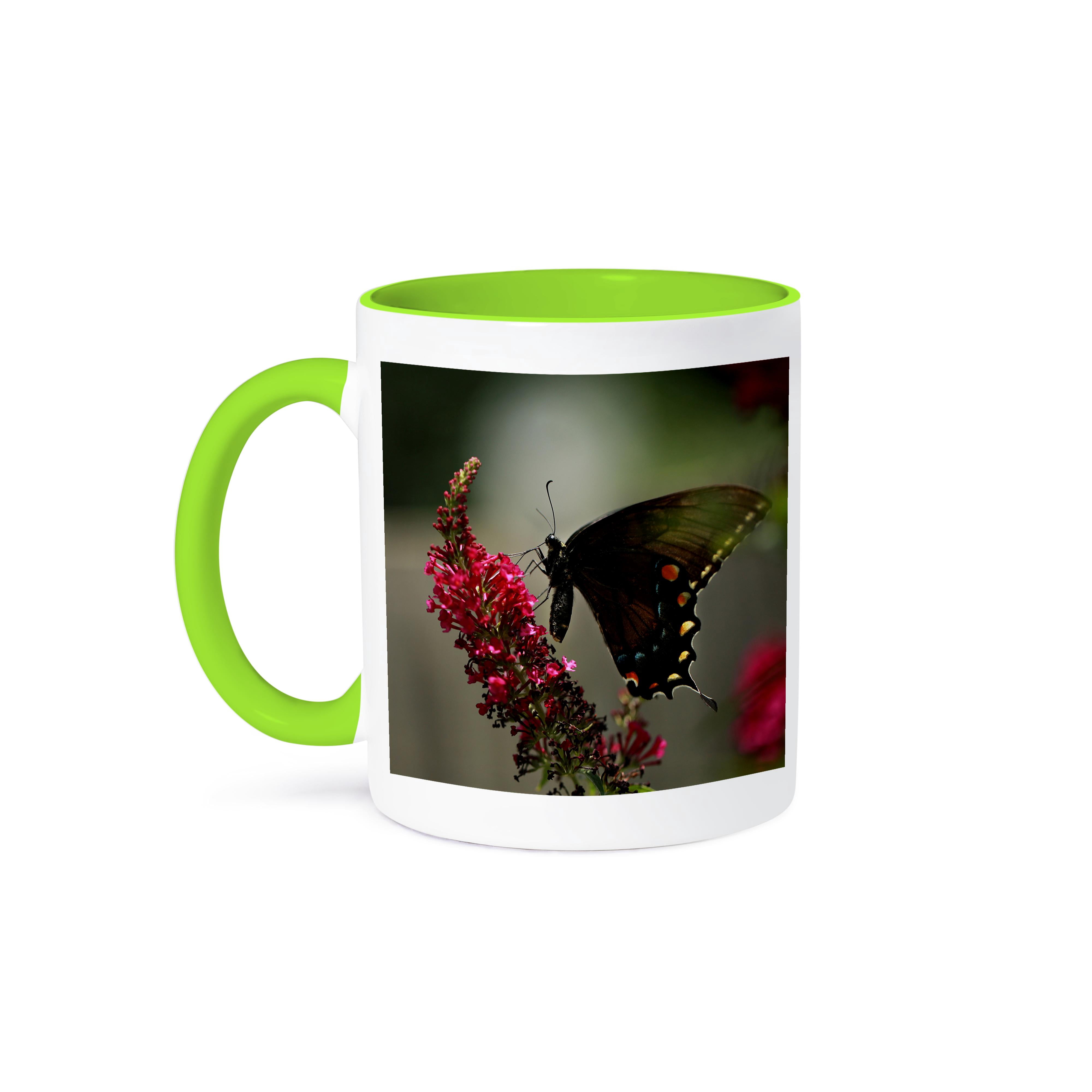 Photograph Of A Spicebush Swallowtail Pollinating A Butterfly Bush ...