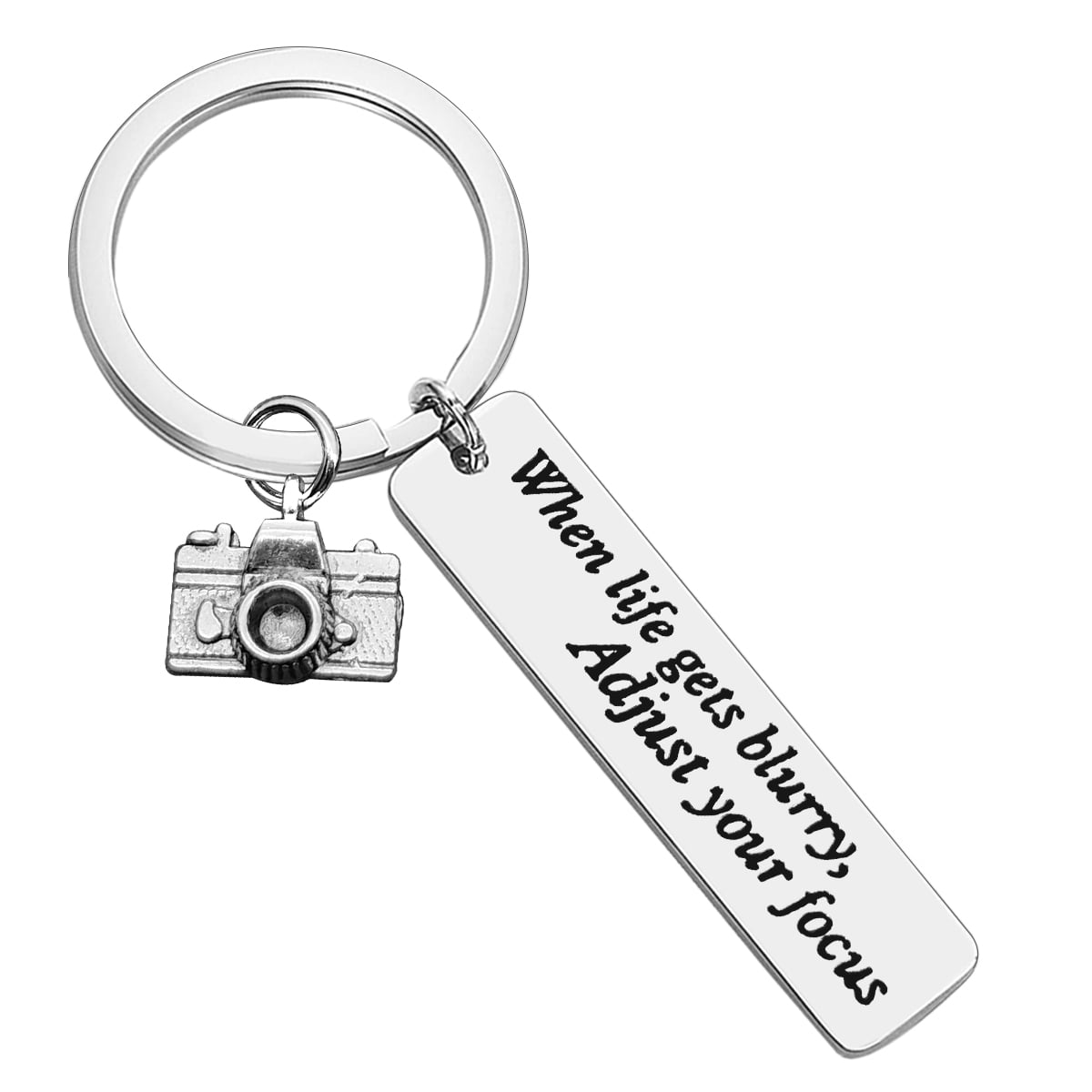Photographer Keychain, Camera Jewelry, Inspirational Gift, Adjust Your ...