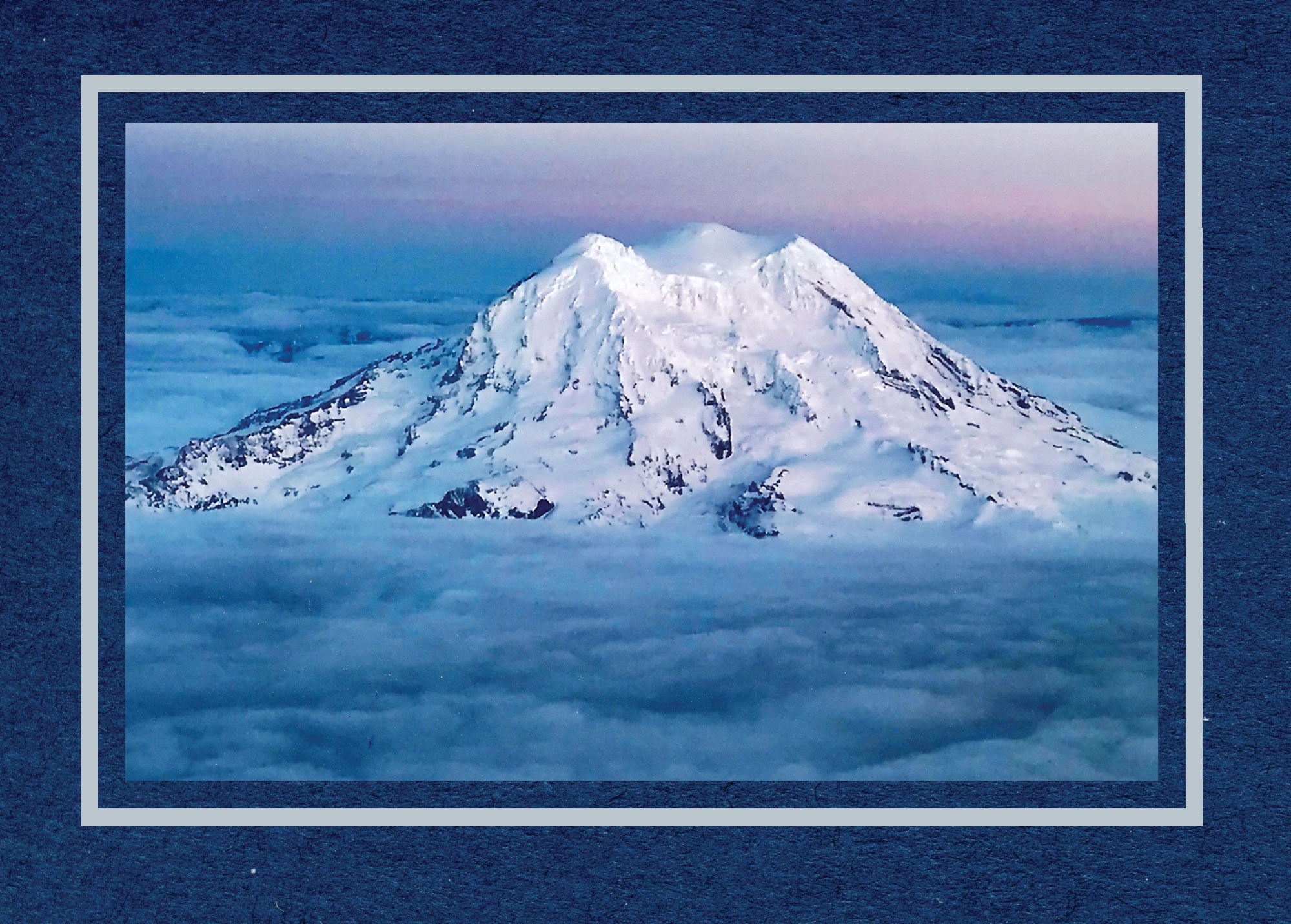 Photographer's Edge, Photo Insert Card, Premium Deep Blue, Silver Foil ...