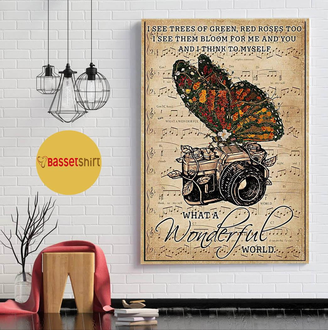Photographer what a wonderful world poster 11 x 17 Inch Poster ...
