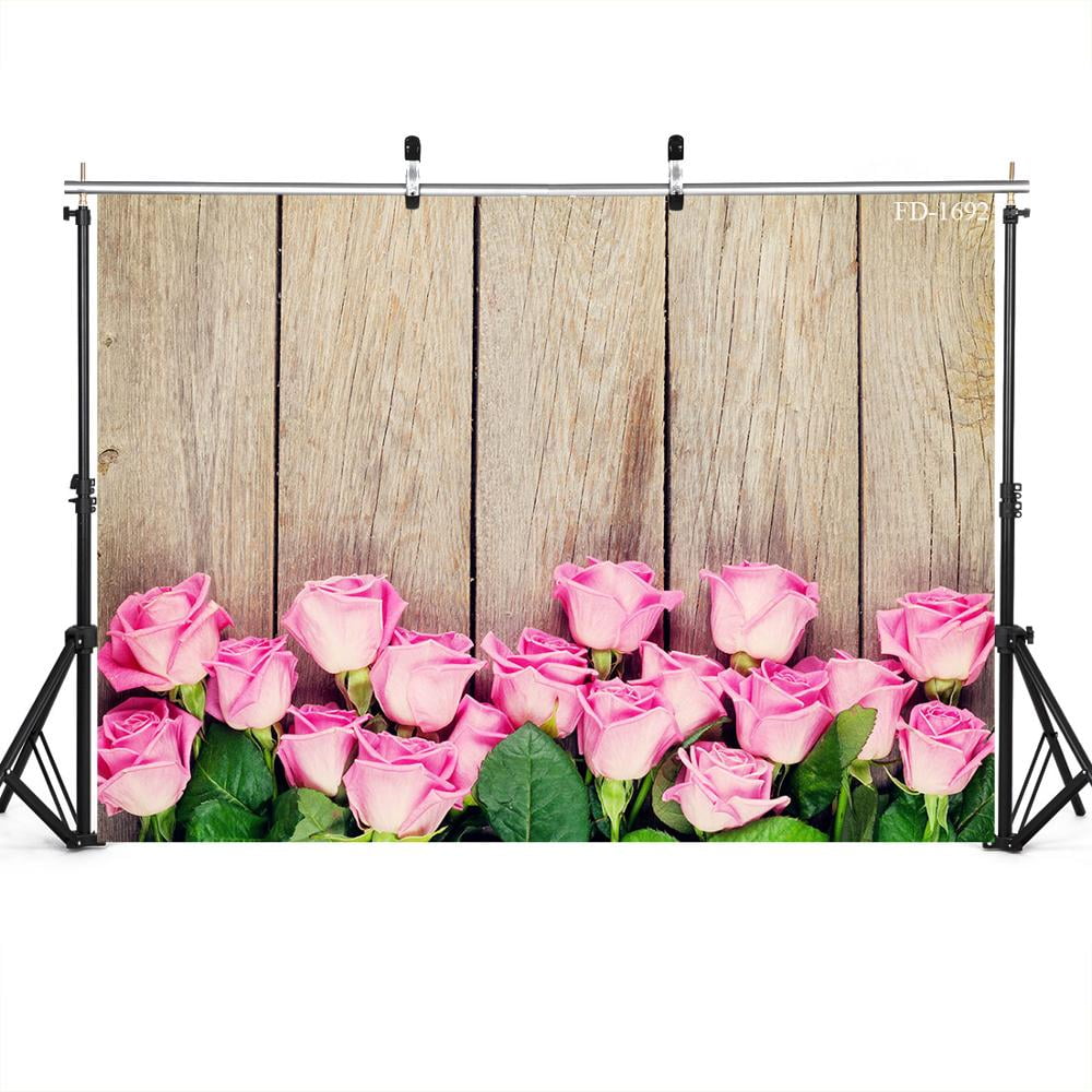 Photographic Background Wooden Texure Plank Flowers Vinyl Cloth ...