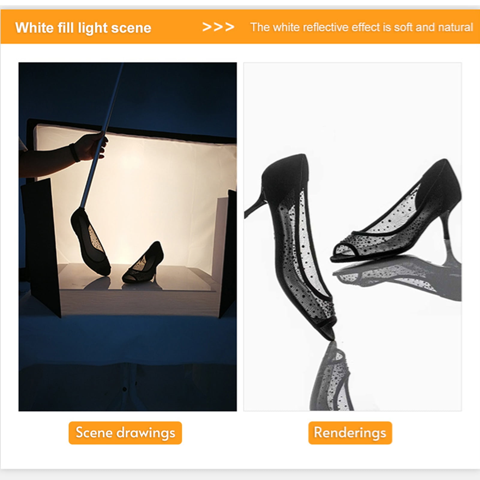 Photography 3-in-1 Multi-functional Photography Reflector Cardboard ...