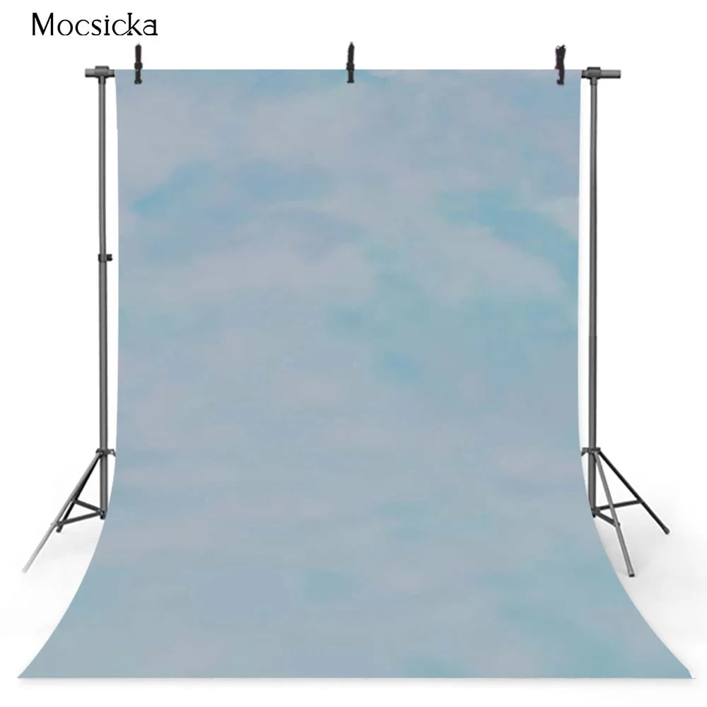 Photography Backdrop Blue Sky and White Clouds Newborn Kids Portrait ...