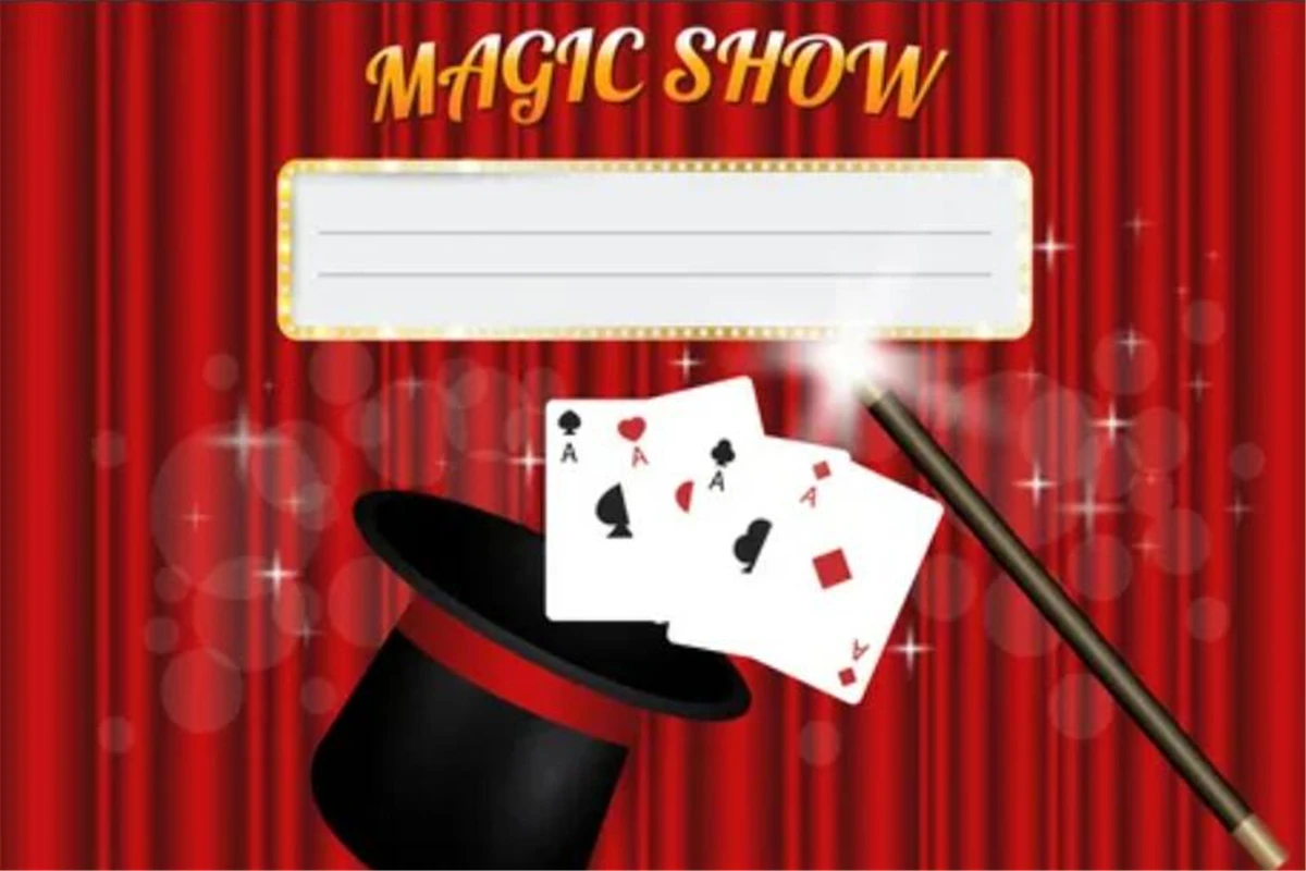 Photography Backdrop Carnival Theme Happy Birthday Party Magic Show ...