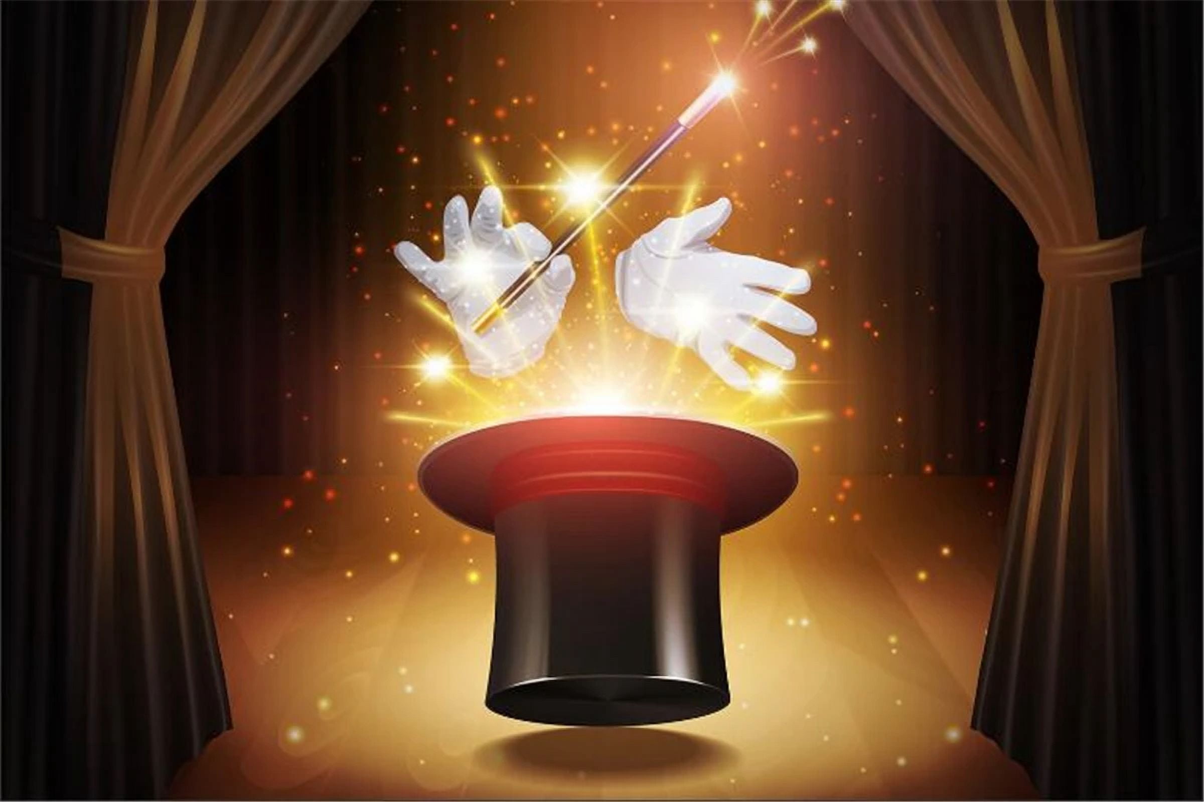 Photography Backdrop Carnival Theme Happy Birthday Party Magic Show ...