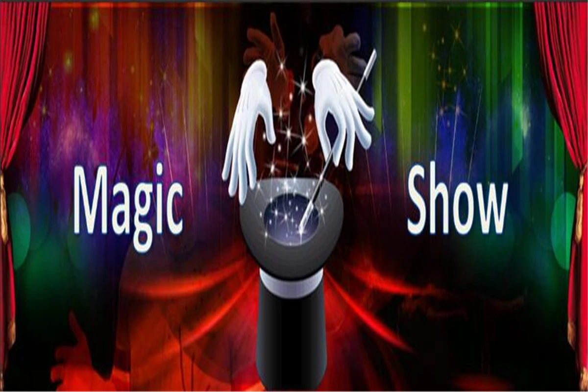 Photography Backdrop Carnival Theme Happy Birthday Party Magic Show ...