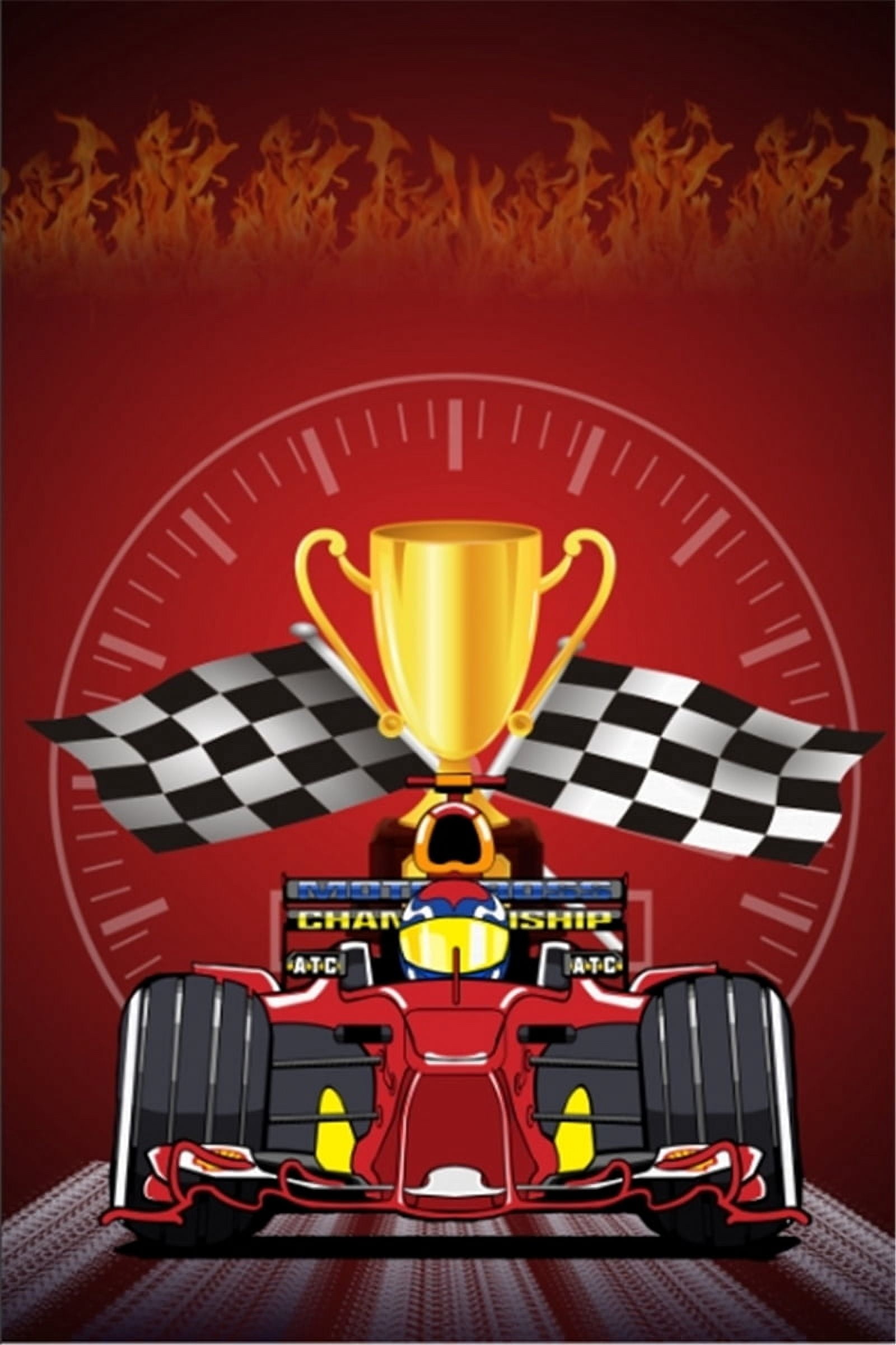 Photography Backdrop Champion Racing Car Background Party ration Banner ...