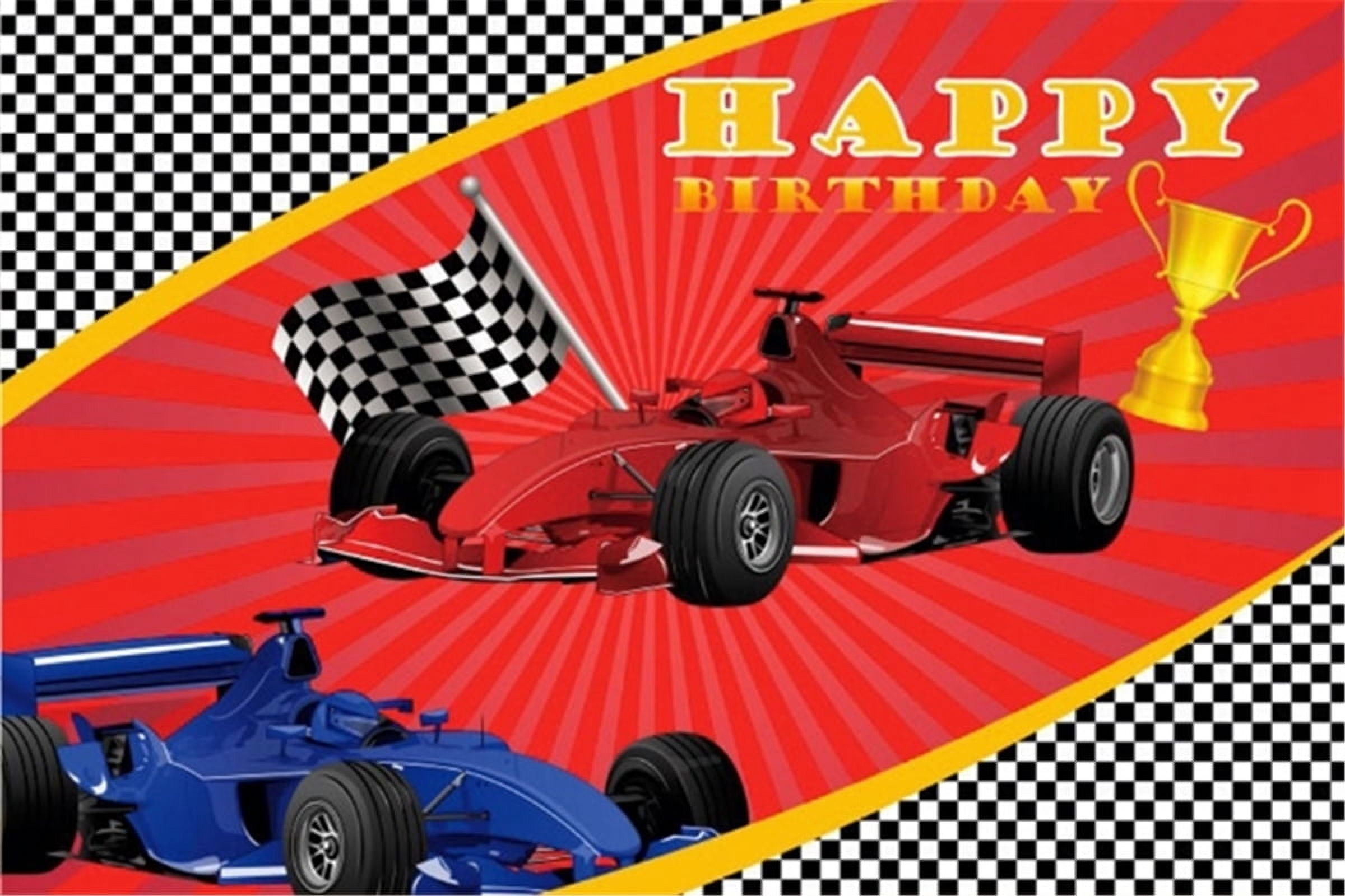 Photography Backdrop Champion Racing Car Background Party ration Banner ...