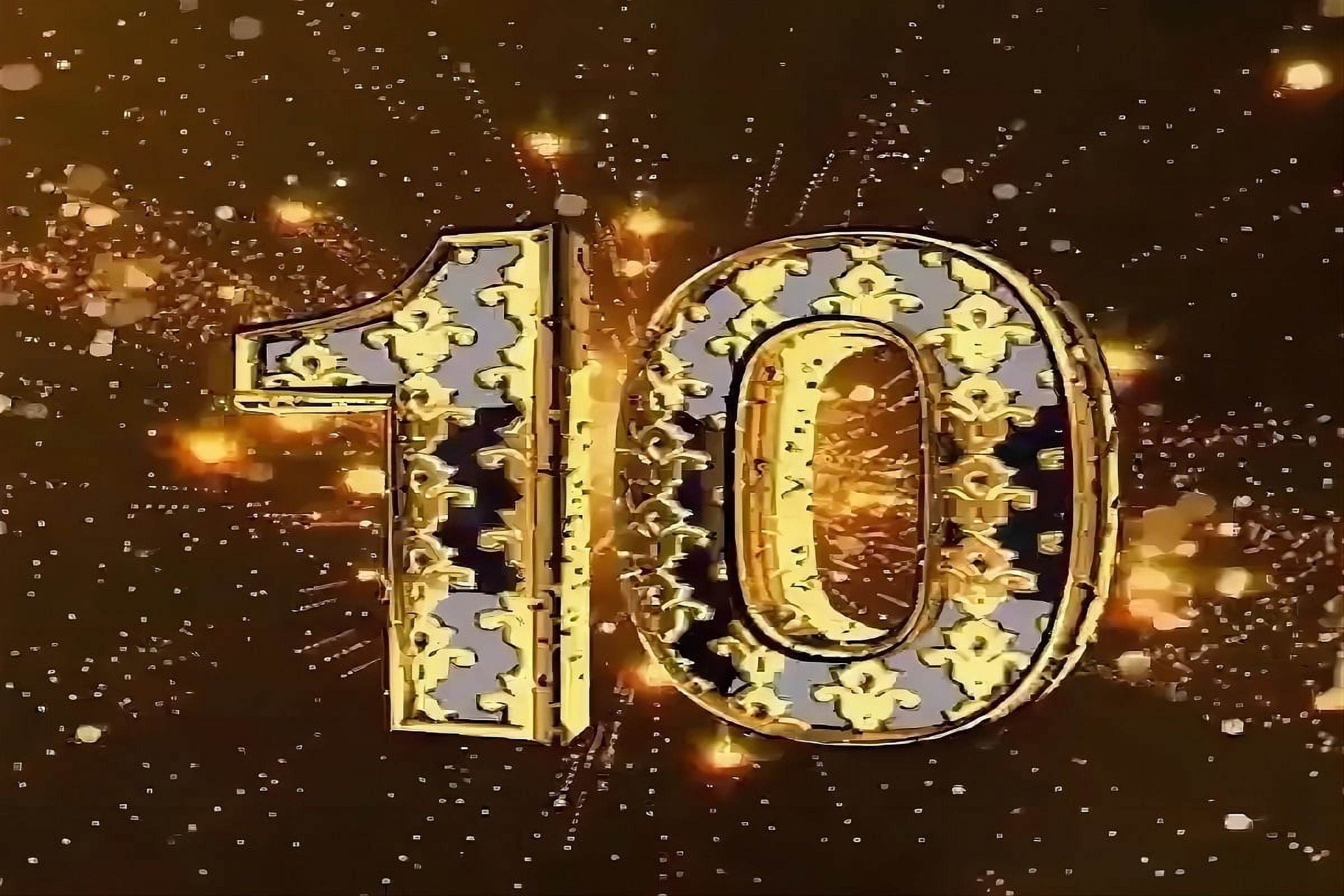 Photography Backdrop For Rose Gold 10 Year Old 10th Ten Birthday Party ...