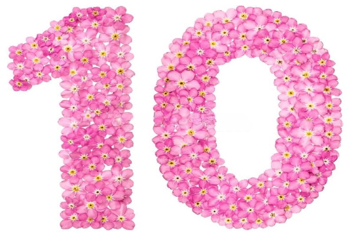 Photography Backdrop For Rose Gold 10 Year Old 10th Ten Birthday Party ...