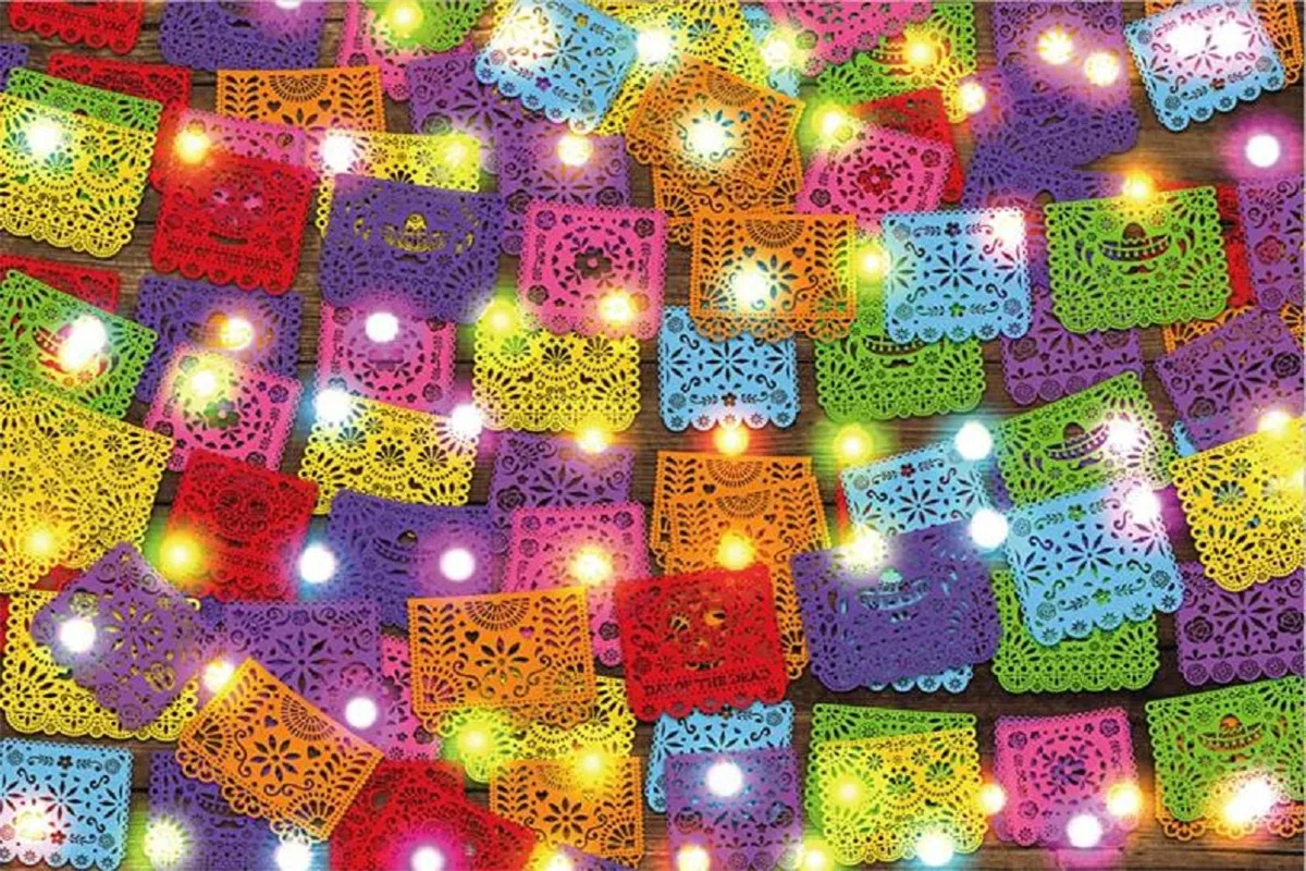 Photography Backdrop Mexican Fiesta Flowers Background Drop Cinco De ...