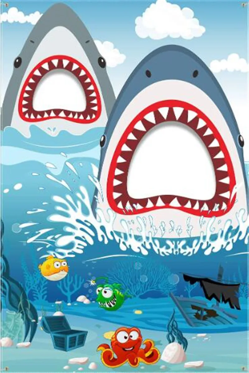 Photography Backdrop Photo Door Banner Funny Face In Hole Game For Wild ...