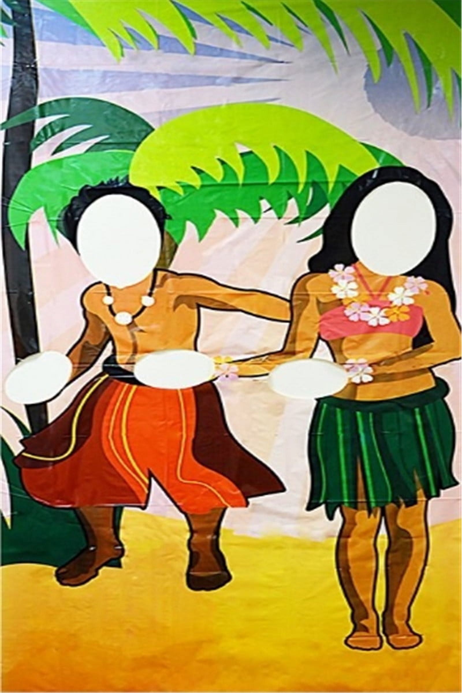 Photography Backdrop Tiki Luau Photo Props Aloha Banner For Party r ...