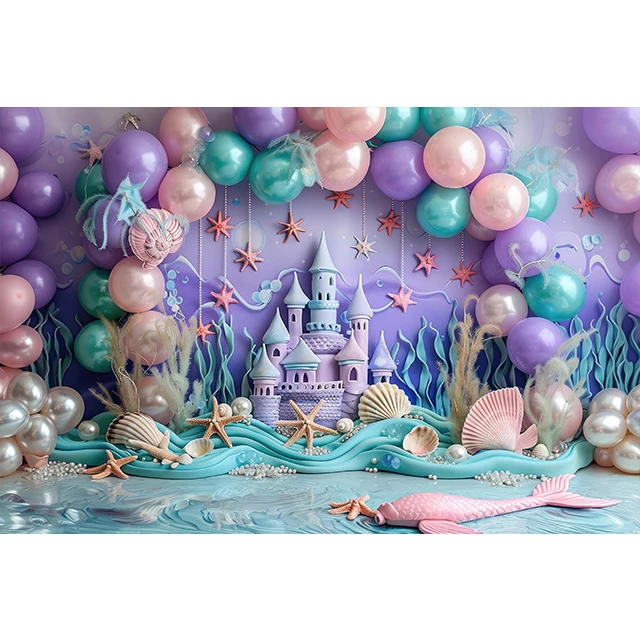 Photography Backdrop Unicorn Castle ss Girl Adult Photocall rs Child ...