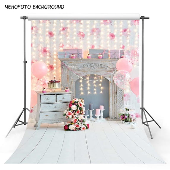Photography Backdrops Balloons Boy Girl Birthday Party Cake Smash ...