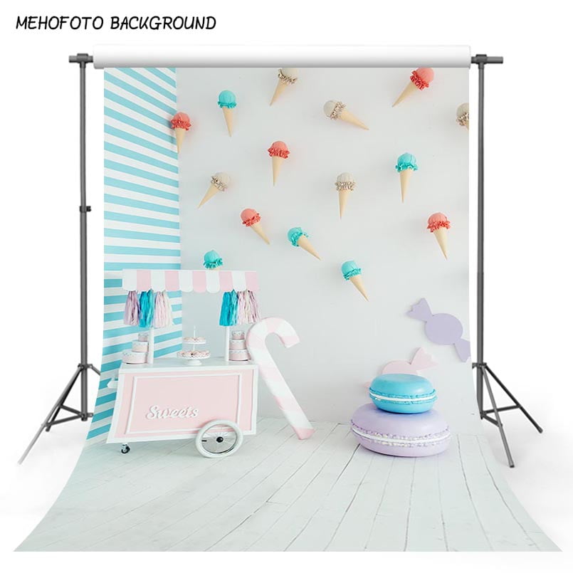 Photography Backdrops Balloons Boy Girl Birthday Party Cake Smash ...