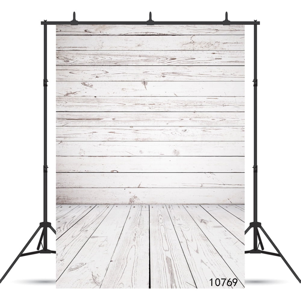 Photography Backdrops Prop White Wash Wood Wall Flooring Fabric Cloth ...