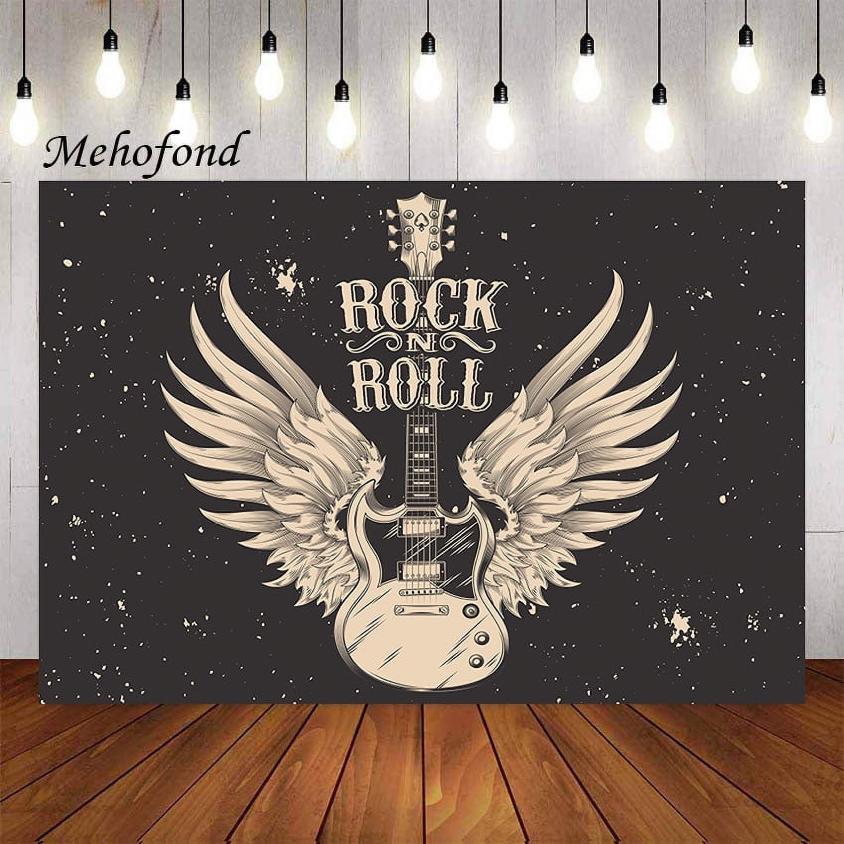 Photography Background 1950's Rock and Roll Rock Star Guitar Music ...