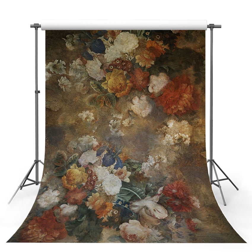 Photography Background Abstract Texture Floral Oil Style Painting Kids ...