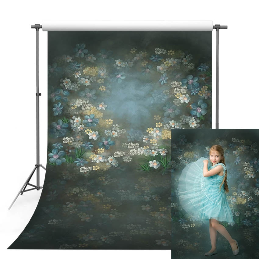 Photography Background Abstract Texture Floral Oil Style Painting Kids ...
