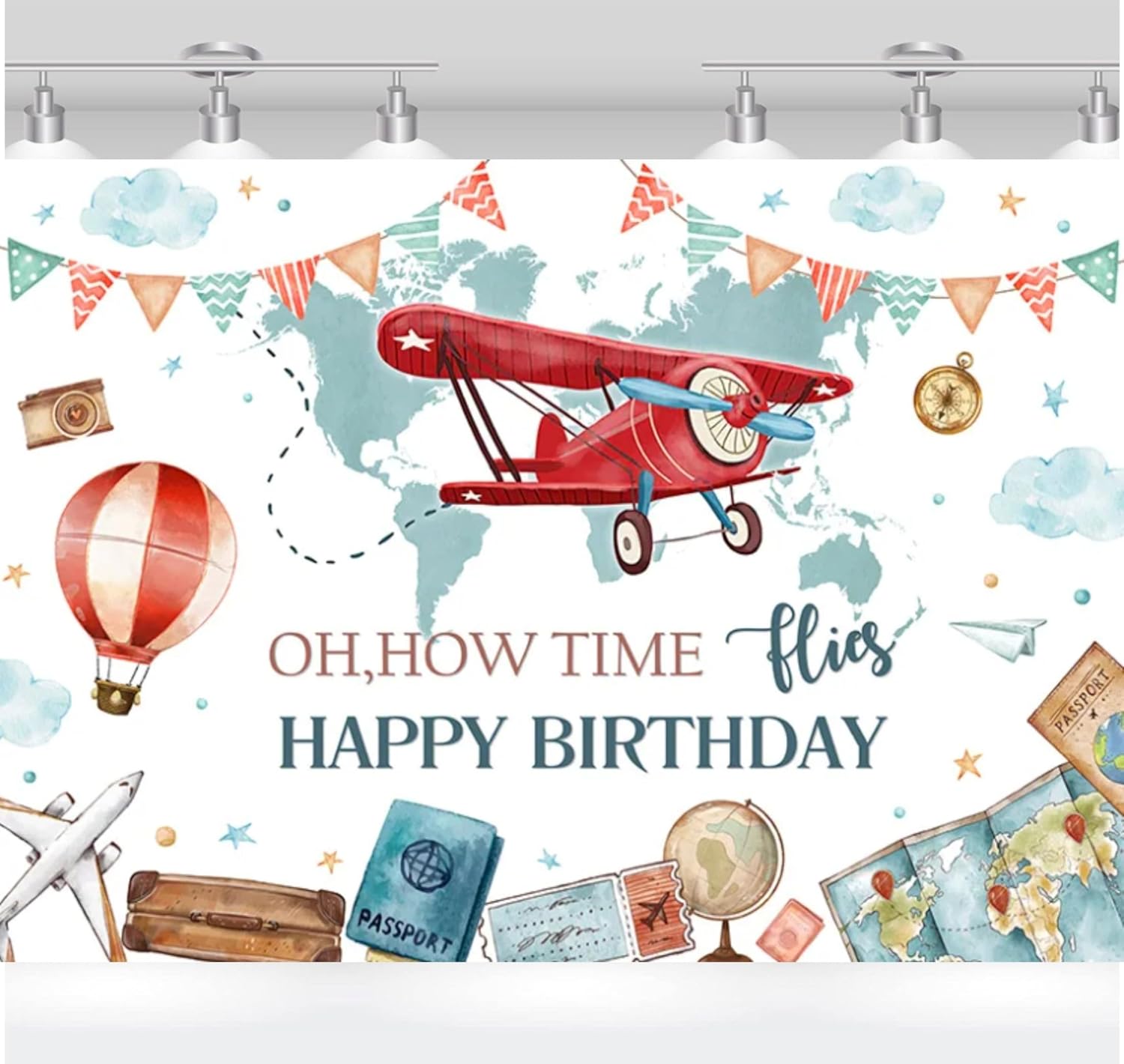 Photography Background Airplane Oh How Time Flies Theme World ...