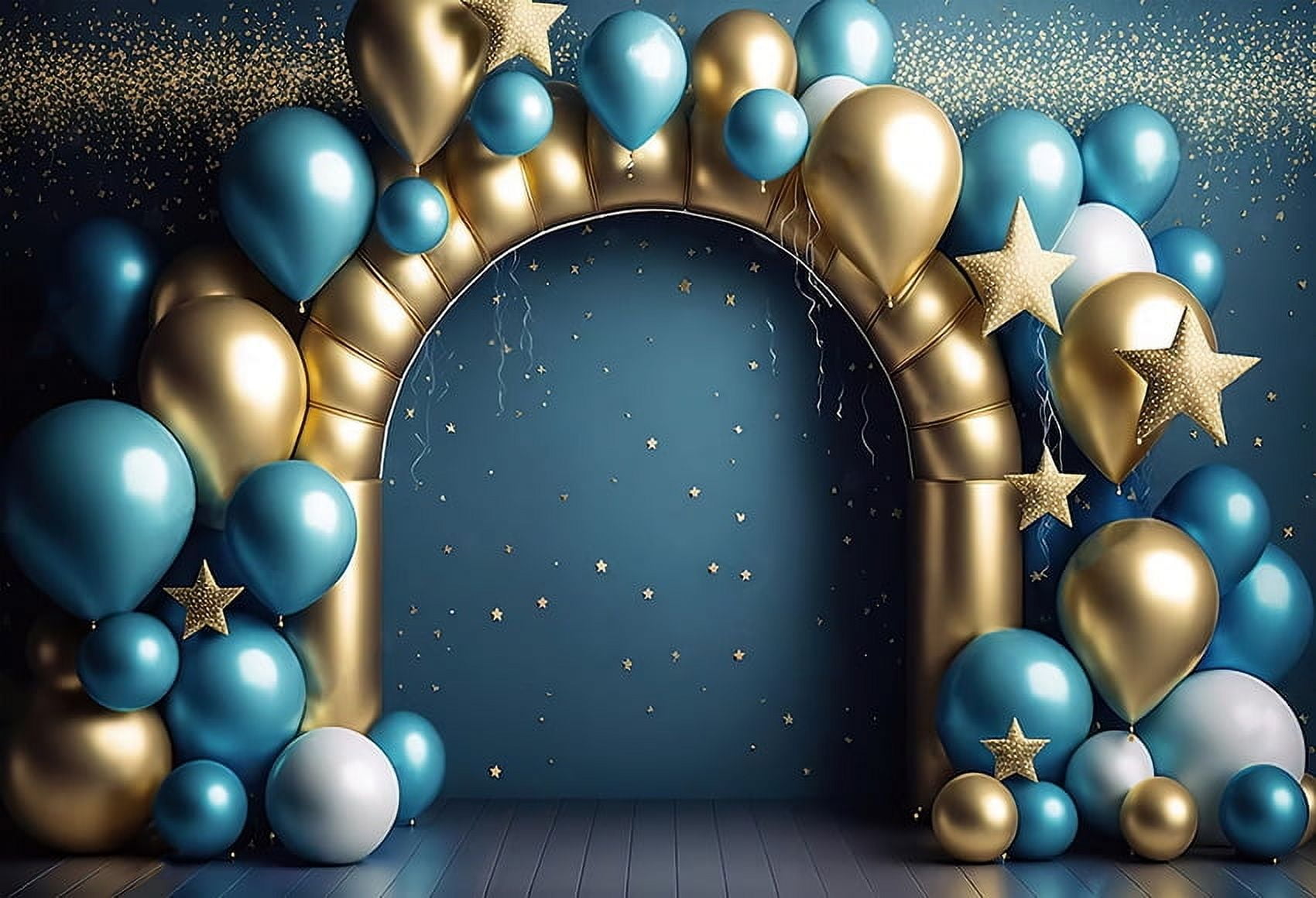 Photography Background Arch Balloon Flower Girl Princess Birthday Party ...