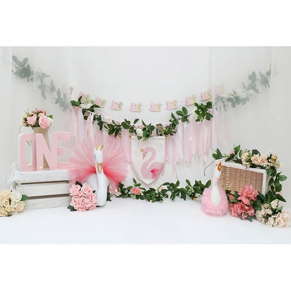 Photography Background Bohemian Style Balloon Girl Boy 1st Birthday ...