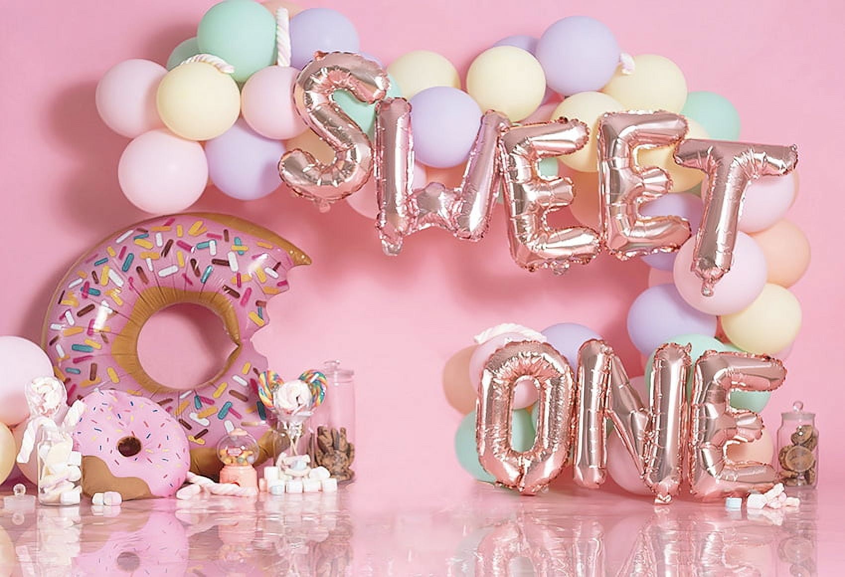 Photography Background Bohemian Style Balloon Girl Boy 1st Birthday ...