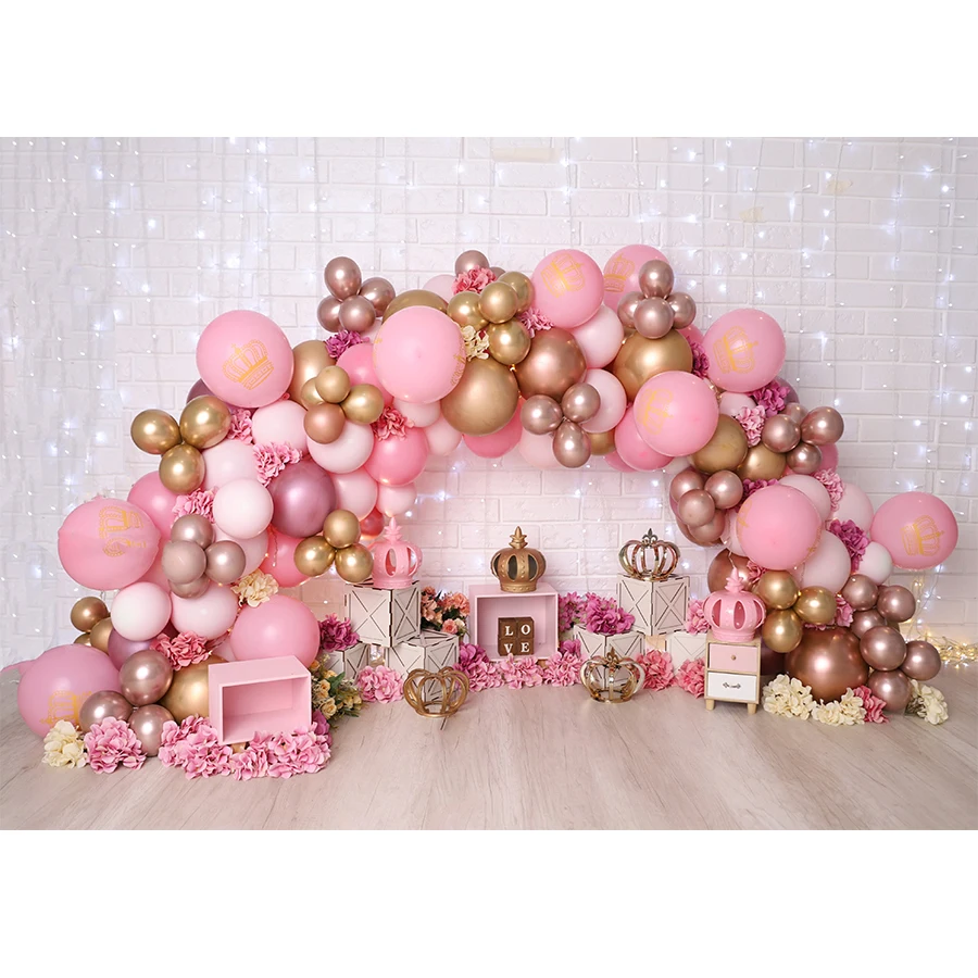 Photography Background Color Balloons Bohemian Boho Girl Boy 1st ...