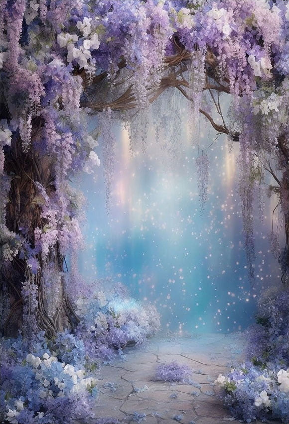 Photography Background Dreamy Purple Violet Floral Adult Birthday ...