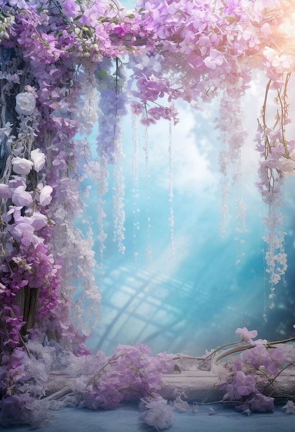 Photography Background Dreamy Purple Violet Floral Adult Birthday ...