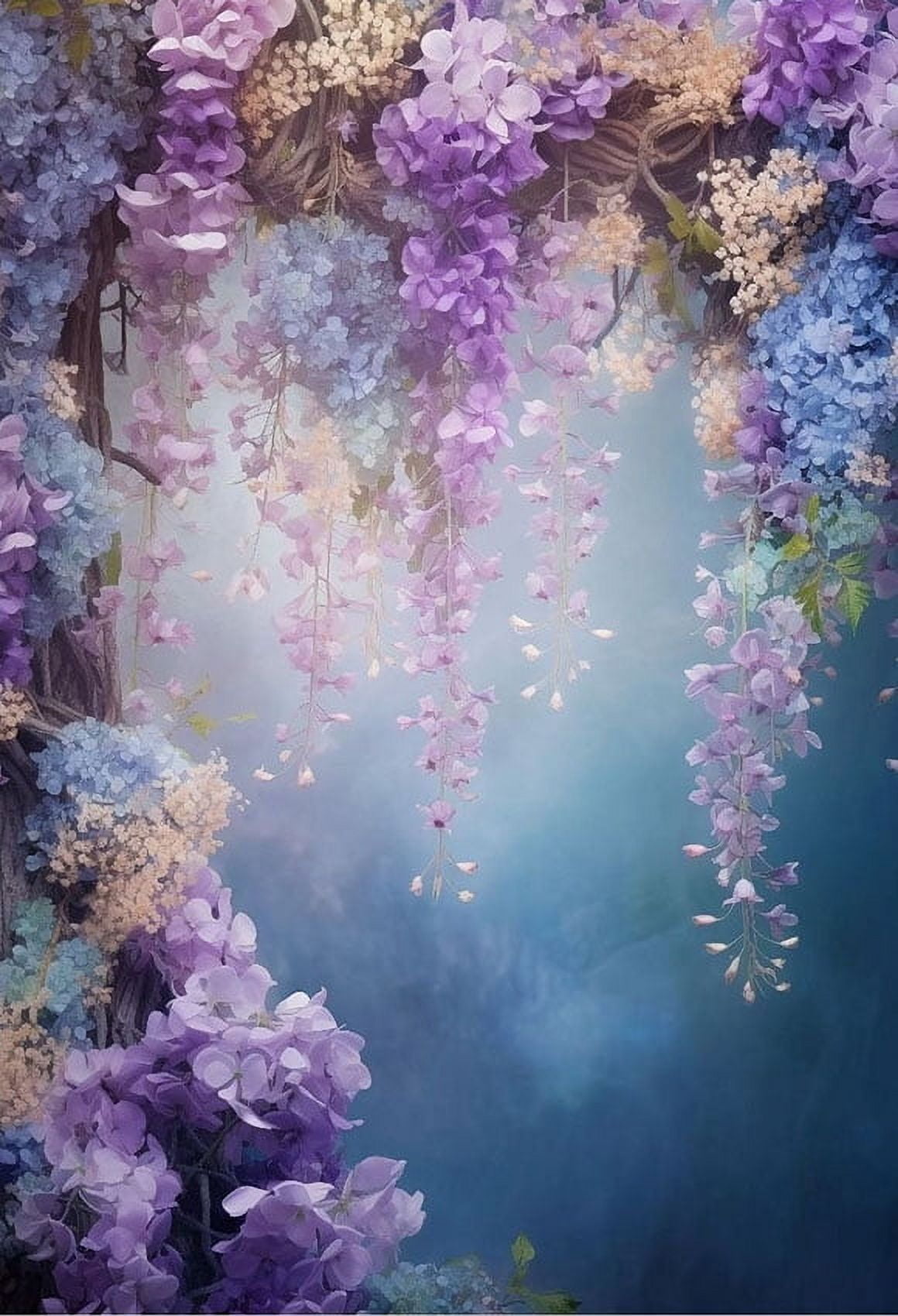 Photography Background Dreamy Purple Violet Floral Adult Birthday ...