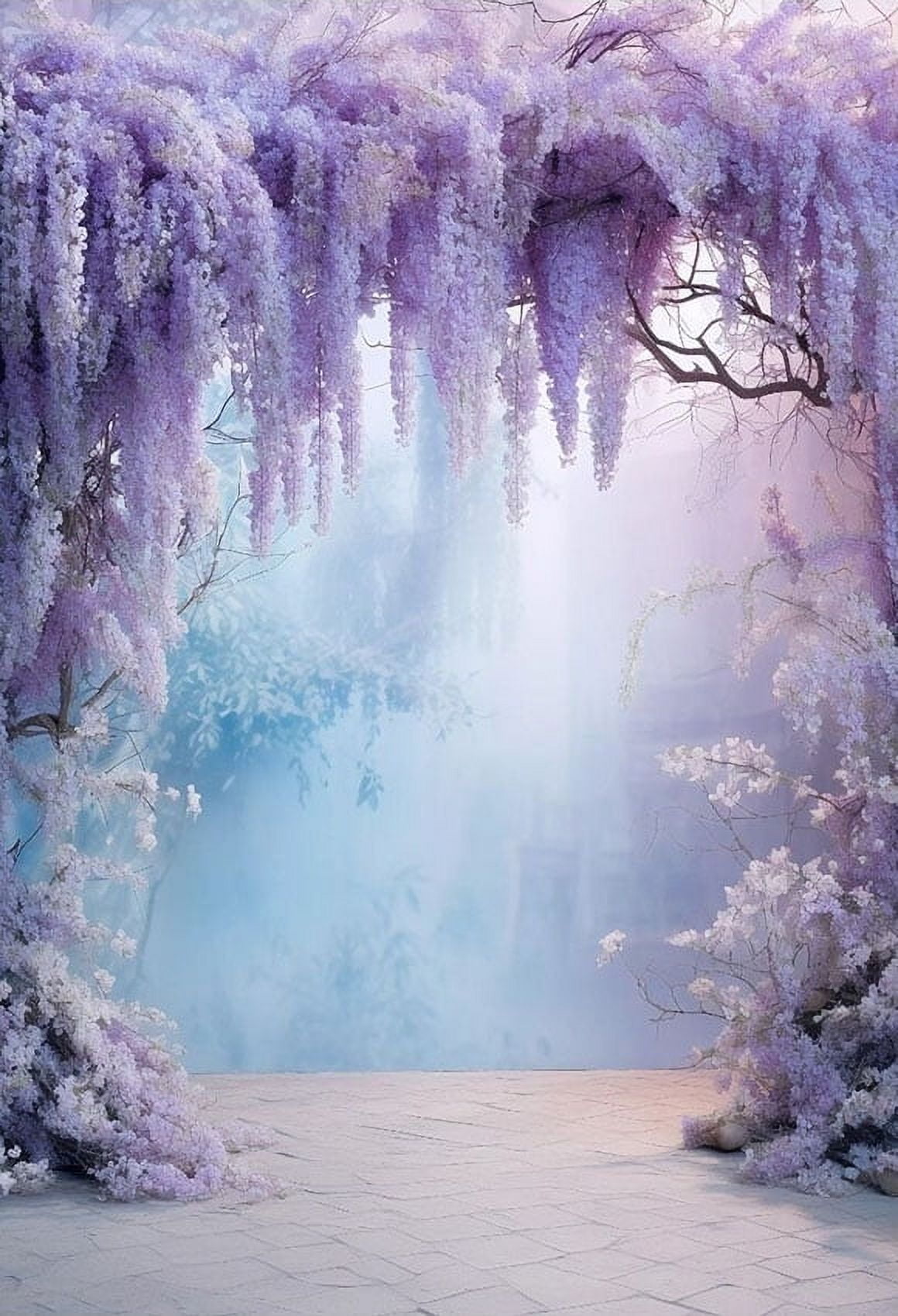 Photography Background Dreamy Purple Violet Floral Adult Birthday ...