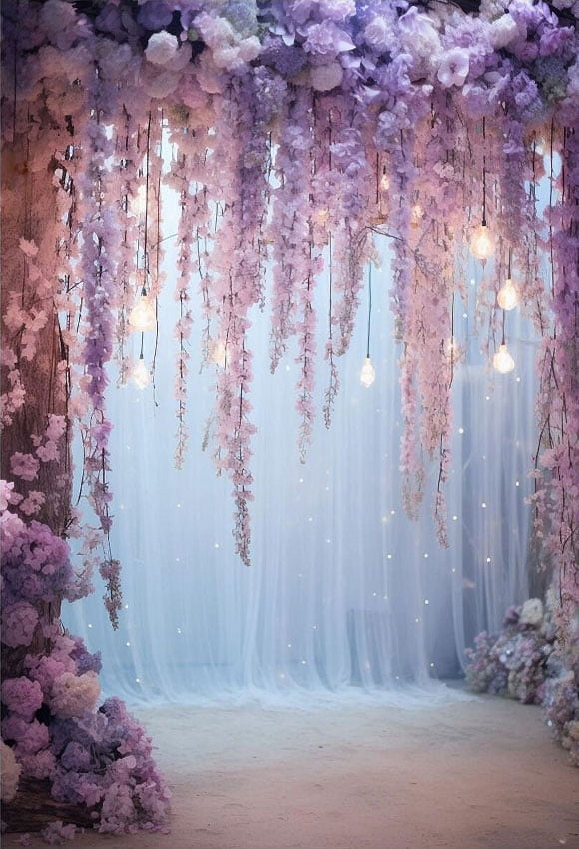 Photography Background Dreamy Purple Violet Floral Adult Birthday ...