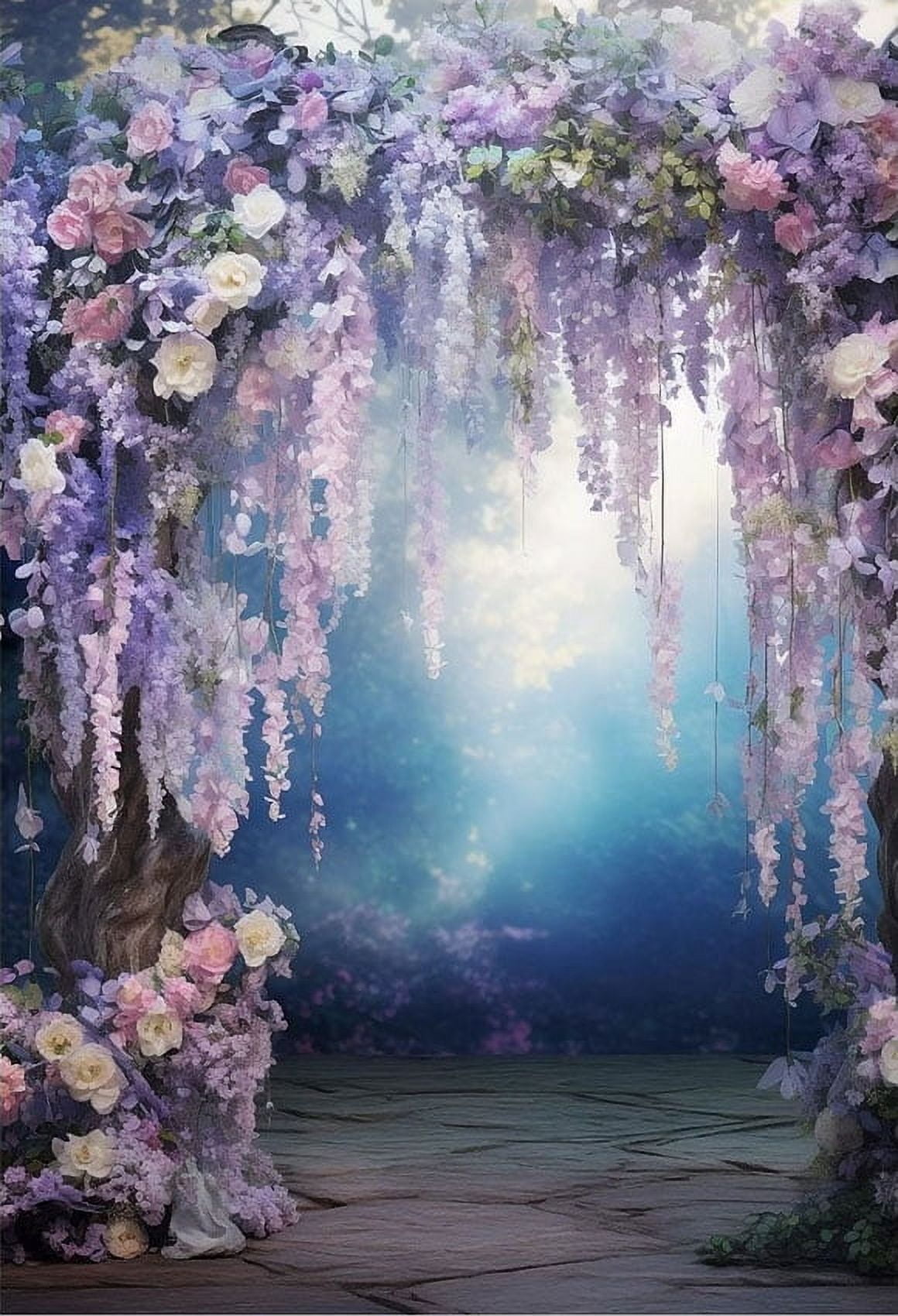 Photography Background Dreamy Purple Violet Floral Adult Birthday ...