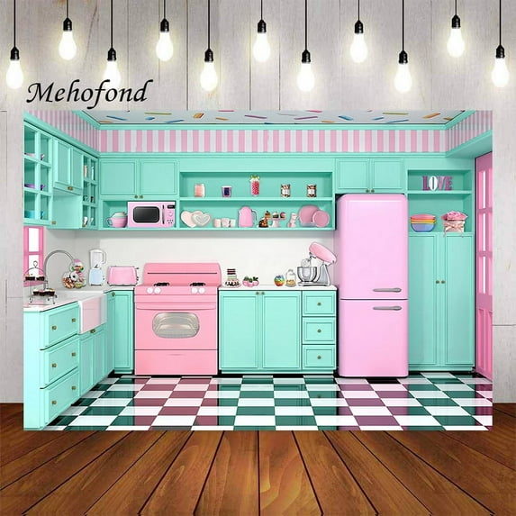Photography Background Mis Pastelitos Kitchen Pink Girls Cooking Baking ...