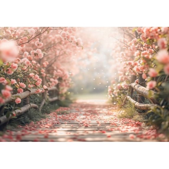 Photography Background Painterly Spring Country Path Landscape Kids ...