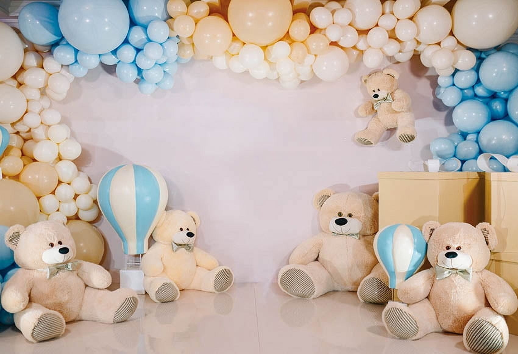 Photography Background Pink Bohemian Balloons Girl Boy 1st Birthday ...