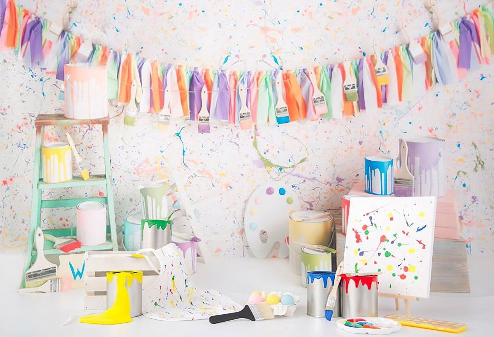 Photography Background Pink Boho Floral Balloons Girl Boy Birthday ...