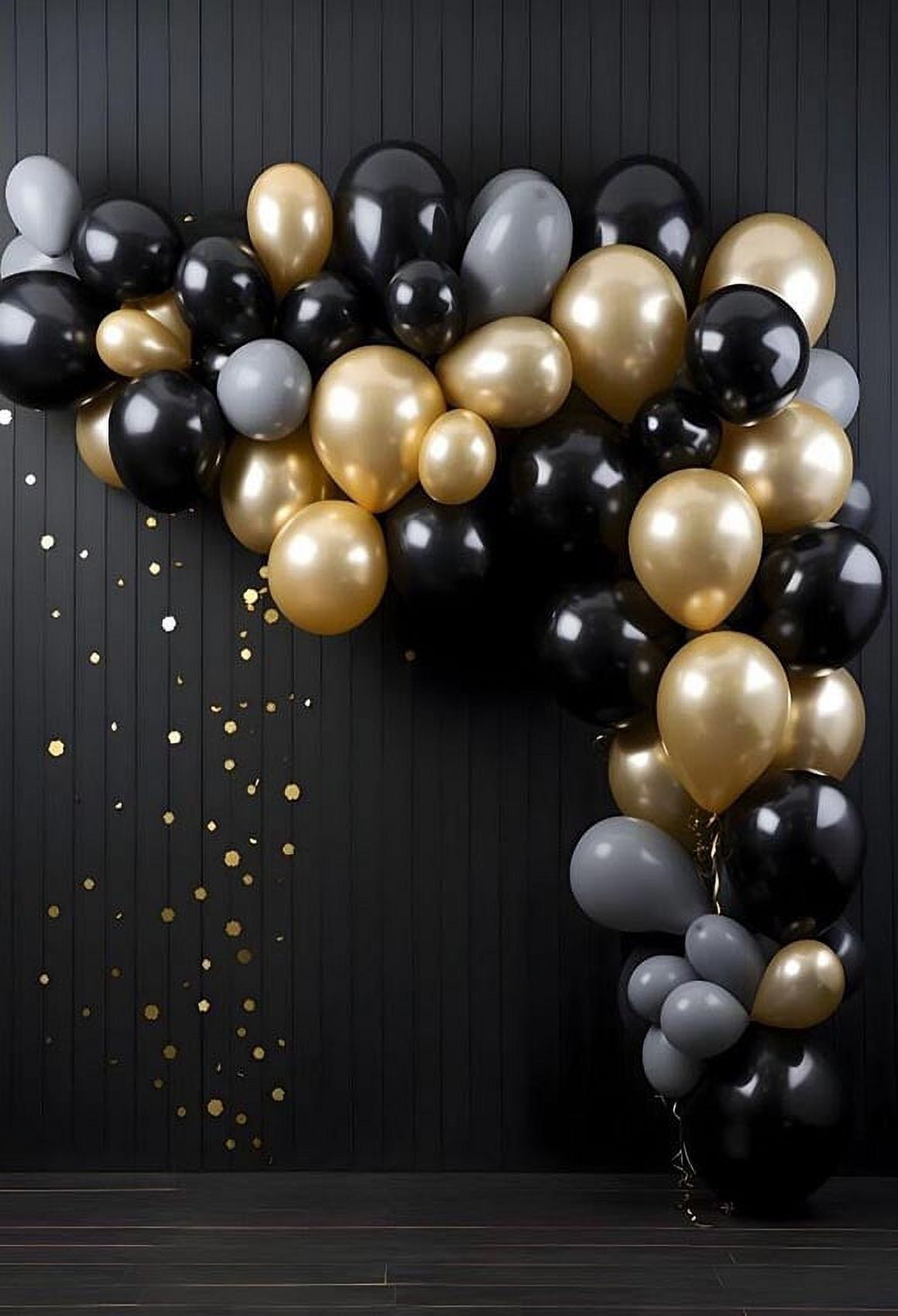 Photography Background Pink Gold Balloon White Wall Kids Birthday Party ...