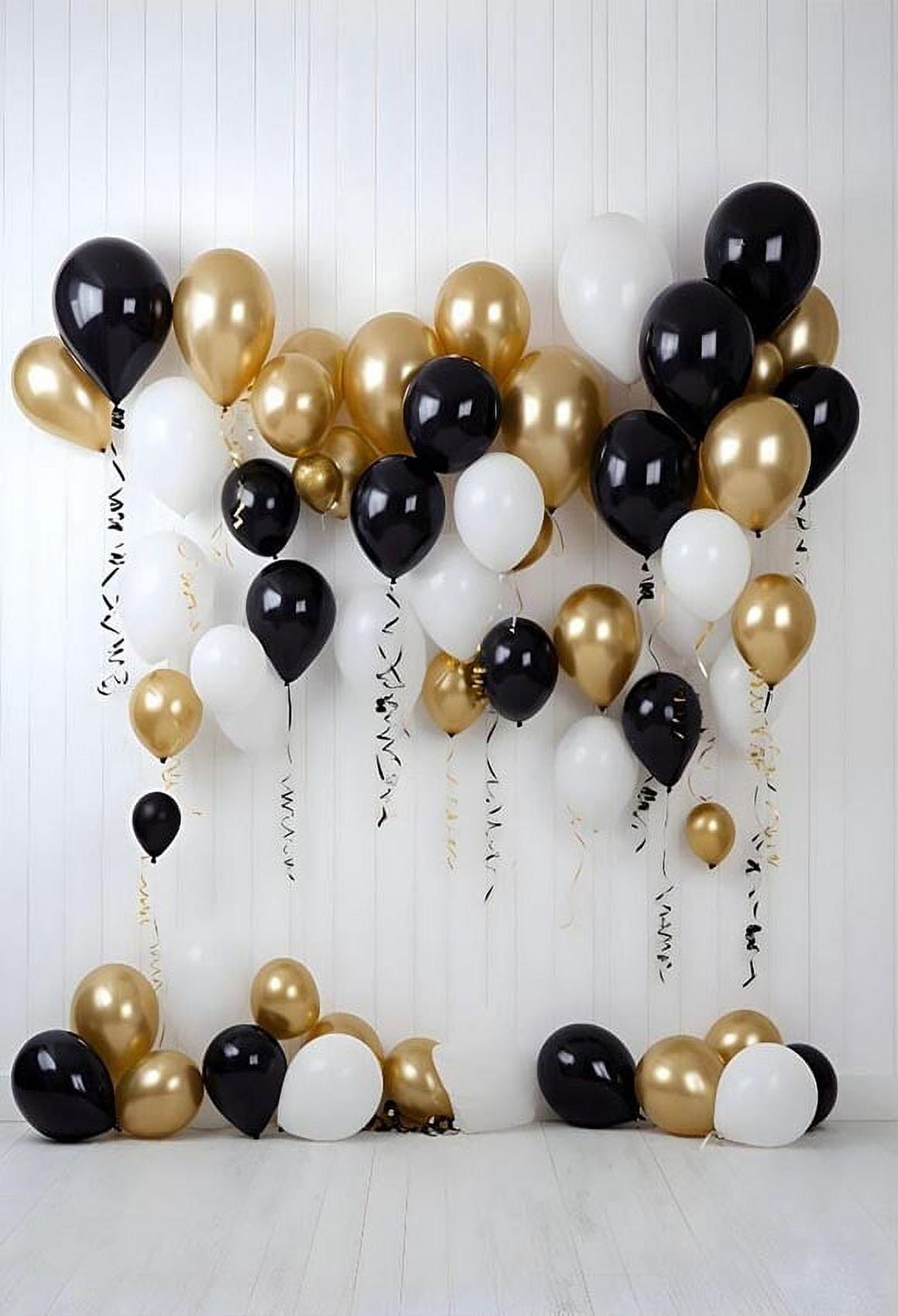 Photography Background Pink Gold Balloon White Wall Kids Birthday Party ...