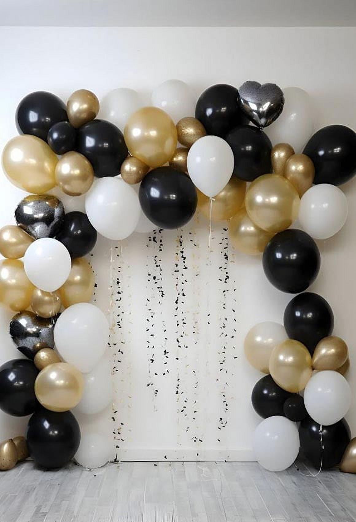 Photography Background Pink Gold Balloon White Wall Kids Birthday Party ...