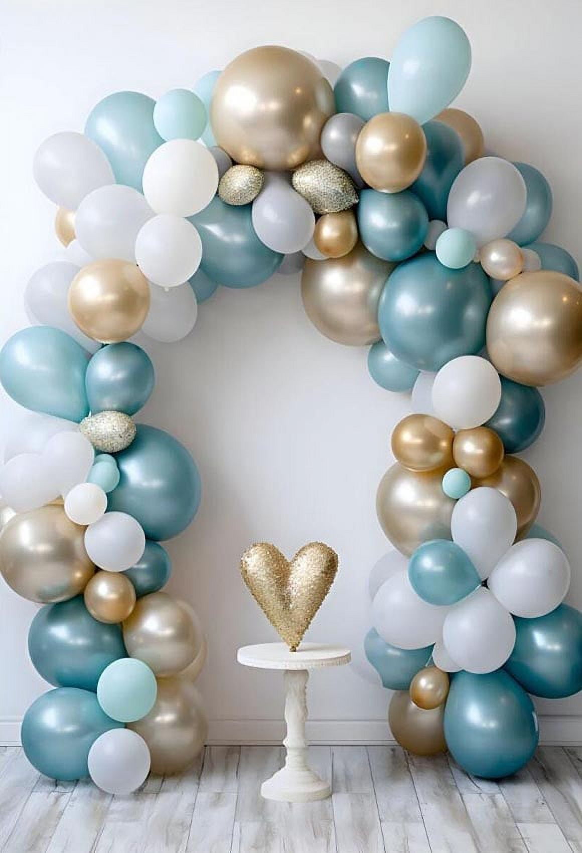 Photography Background Pink Gold Balloon White Wall Kids Birthday Party ...