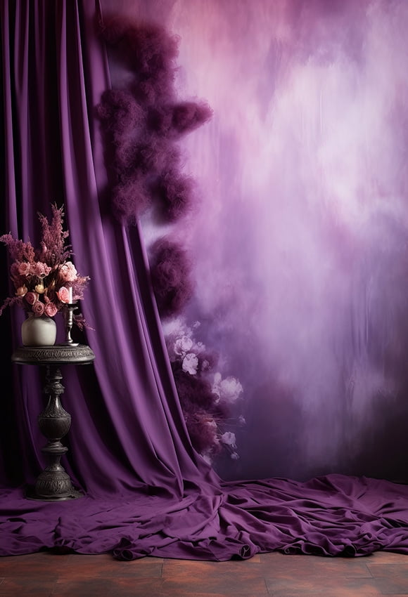 Photography Background Purple Curtain Lavender Adult Birthday Wedding ...
