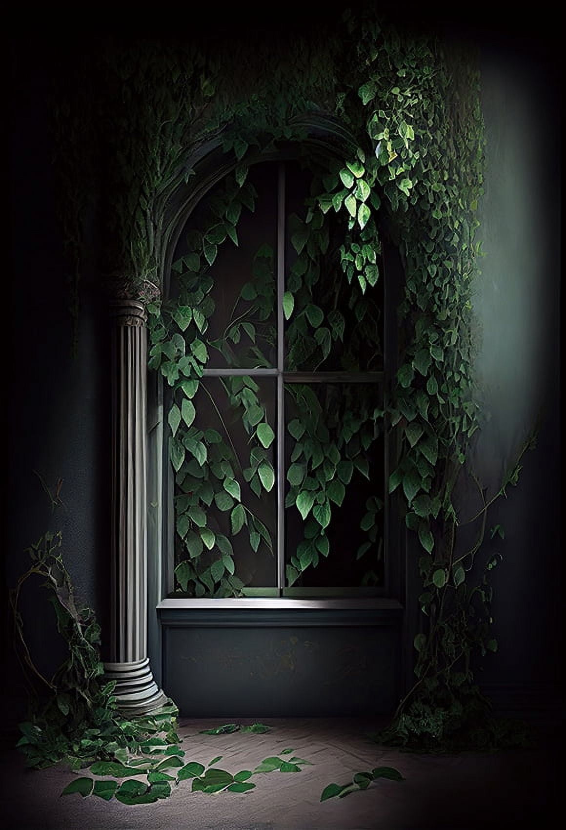 Photography Background Retro Interior Green Leaf Adult Birthday Wedding ...