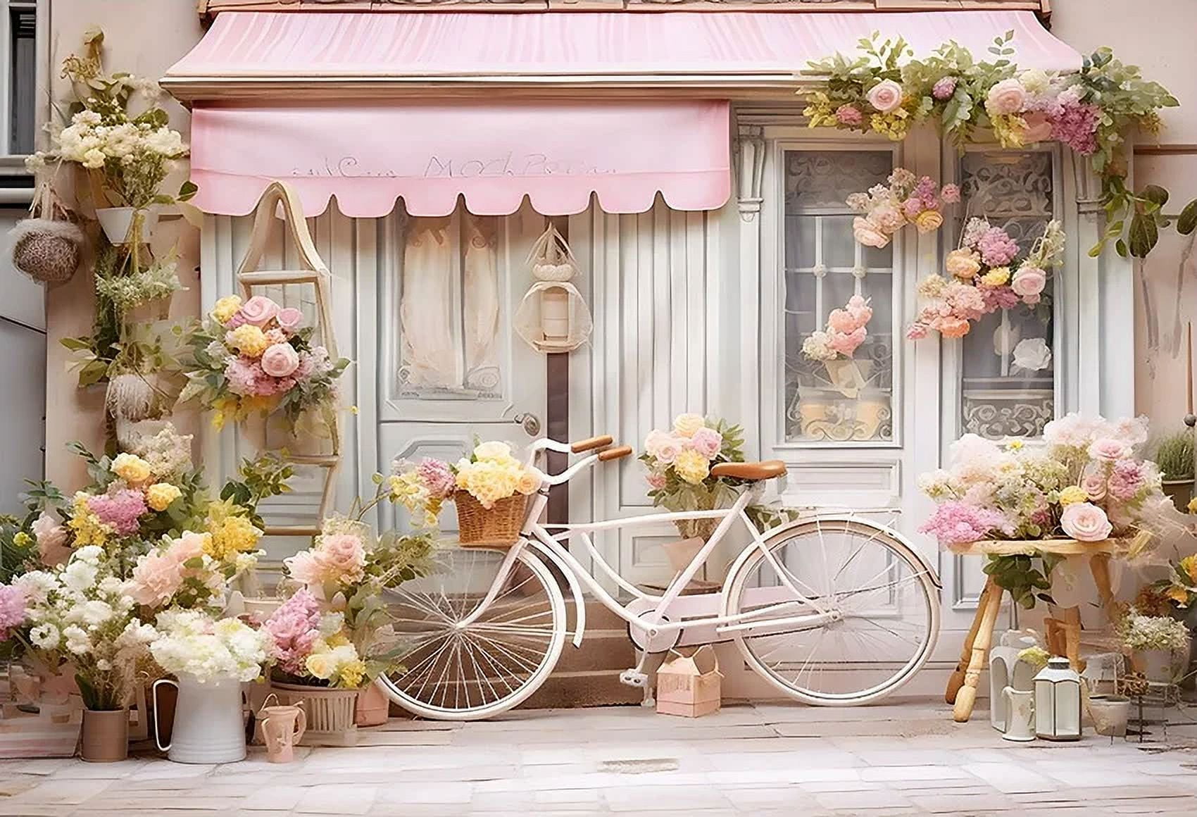 Photography Background Spring Flower Shop Boho Flowers Kids Birthday ...