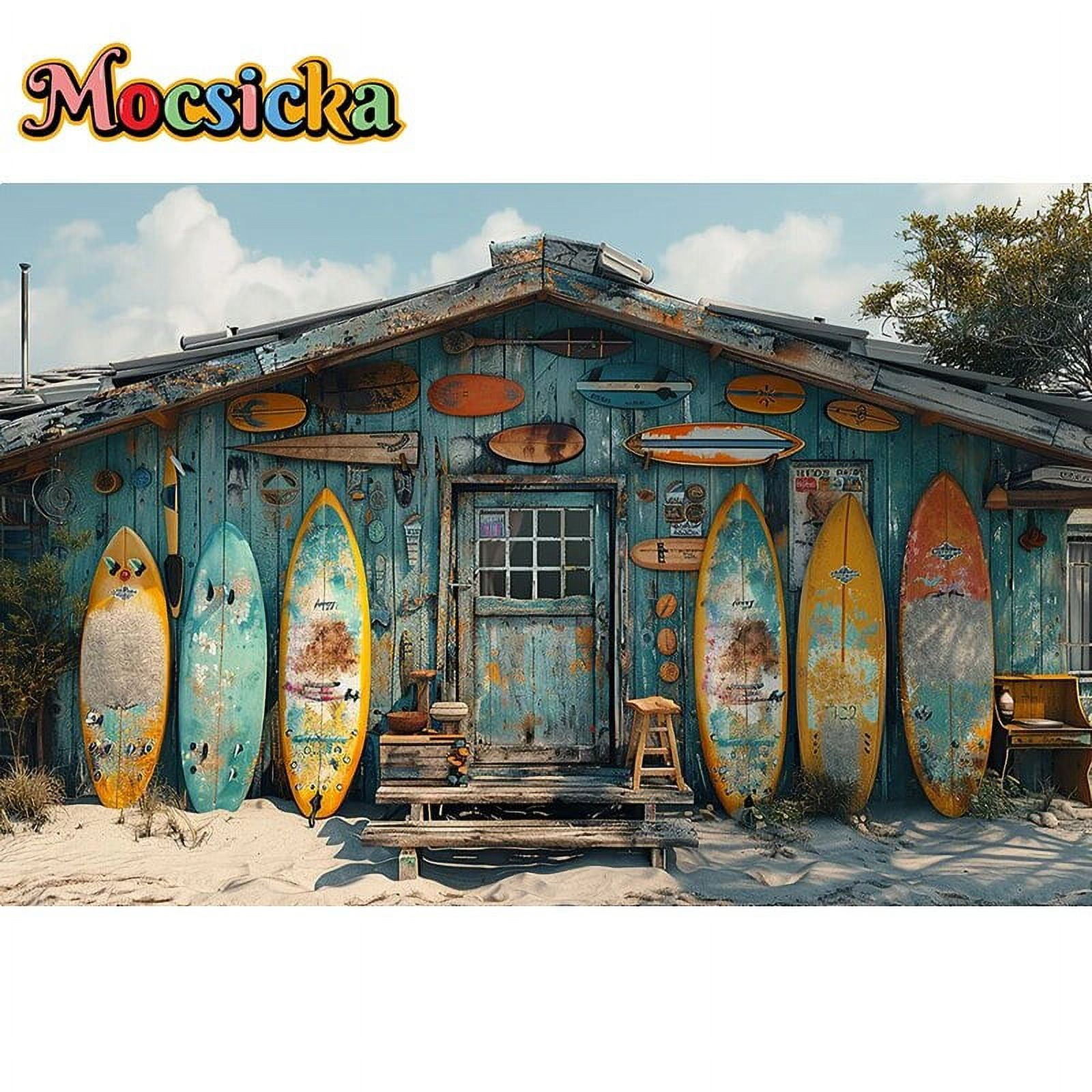 Photography Background Summer Shop Surfboard Decor Beach Party Cake ...